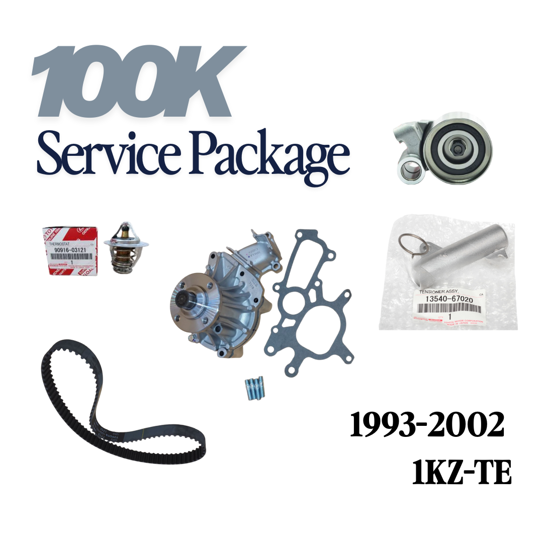 100K Service Package ('93-'02) Toyota Diesel 1KZ-TE Timing & Water Pum ...